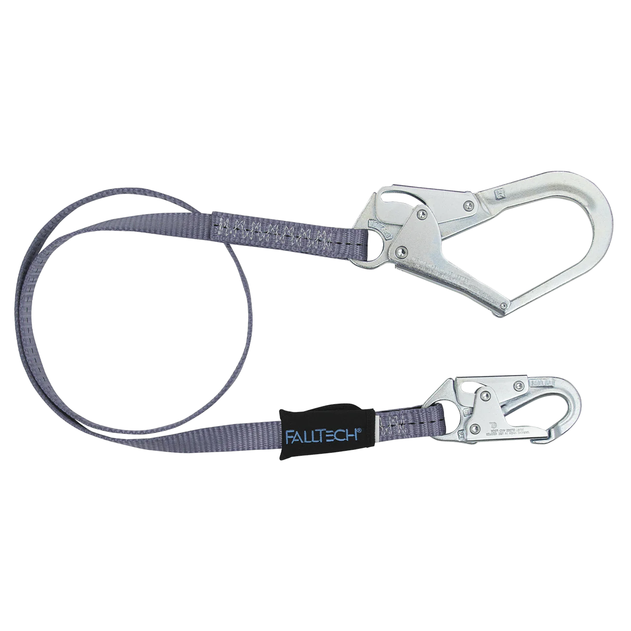 3' Web Restraint Lanyard, Fixed-length with Steel Connectors